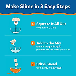 Elmer’s Glow in The Dark Liquid Glue, Washable, Blue, 1 Quart, Glue for Making Slime