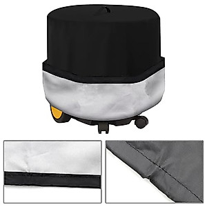 Black Cover for Shop Vac, 24''D x 26.5''H Wet and Dry Shop Vacuum Cleaners Dust Cover Protection for 12-16 Gallon Shop Wet Dry Vacuums