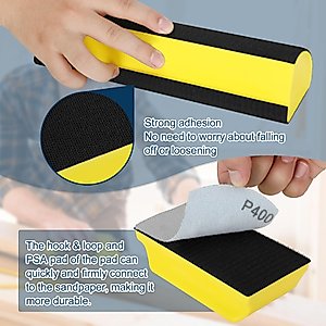 Sanding Blocks Auto Body, auto sanding blocks, auto body sanding block, automotive sanding block, sanding blocks hook and loop Replaces 3M Sanding Block,fit for Woodworking, Automotive Body
