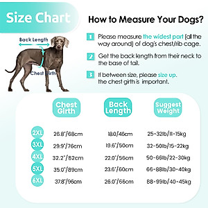 AOFITEE Dog Recovery Suit After Surgery Dog Onesie, Dog Surgical Recovery Shirt for Abdominal Wounds, Dinosaur Print Dog Pajamas Bodysuit for Medium Large Dog Cone Alternative, Full Body for Shedding