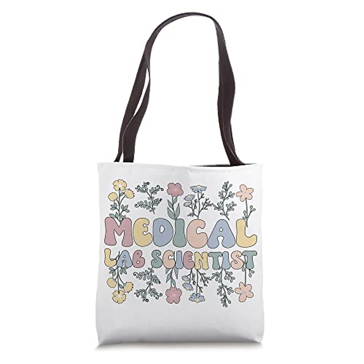 Groovy Medical Lab Scientist Proud Med Lab Scientist Tote Bag