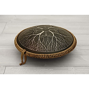 GUDA DRUM Freezbee Tree with Rope Decoration FREE Mallets and Quality Travel Bag. Best Pandrum, Tongue Drum