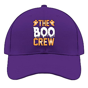 Cowgirl hat Ghost Letter Boo Hiking hat Hunting hat Gifts for Boyfriends Running Hat Purple