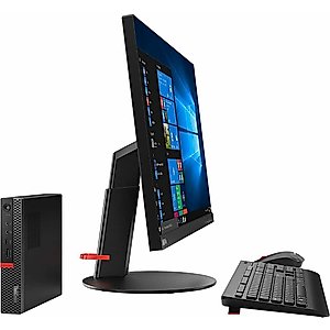 Lenovo ThinkCentre M920q Tiny Desktop,Intel 8-core i7-9700T Up to 4.3 GHz,32GB RAM,New 1TB NVME SSD,HDMI,DisplayPort,WiFi,Bluetooth,Wireless Keyboard Mouse,Windows 11 (Renewed)