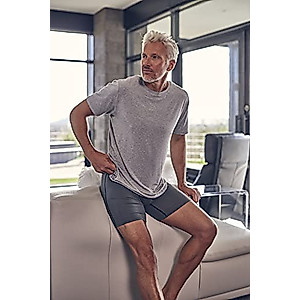 UnderGents Men's 6” Leg Boxer Brief Underwear with Horizontal Fly & Ultra-Soft Comfort (BattleGrey size: XL)