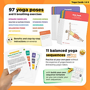 WorkoutLabs Exercise & Yoga Cards I & II Set Total Fitness Bundle for Home No-Equipment Workouts and Yoga · Premium Plastic Flashcard Decks