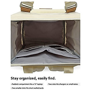 HotStyle ROXXA Tote Backpack, Doctor-bag Style Fashion Bookbag, Chardon