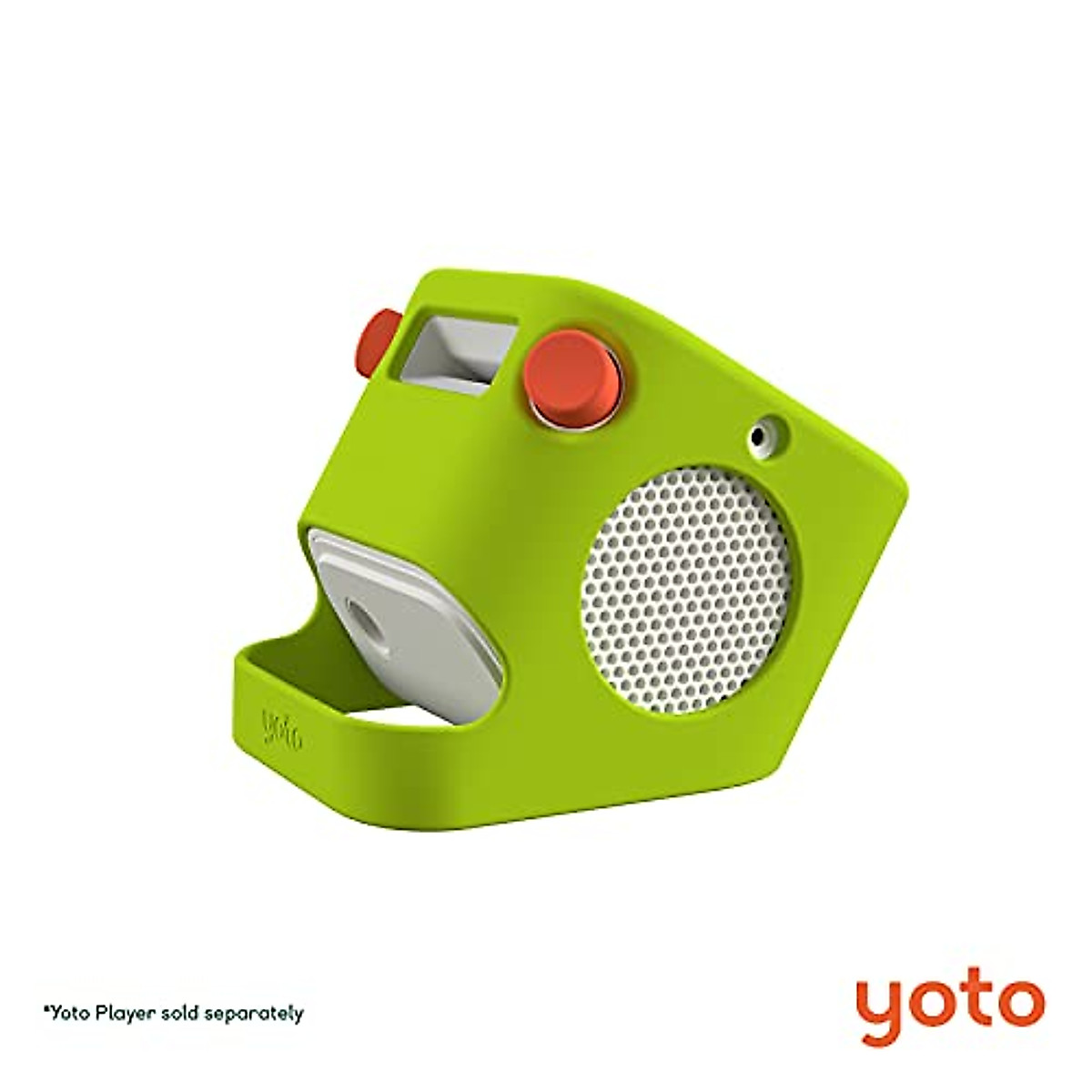 Yoto Player Adventure Jacket in Green Apple – Protective Sleeve Case Carrier for Kids Yoto Player, Silicone Skin Cover with Easy-to-Carry Handle, Accessory Gift for Children Boys Girls