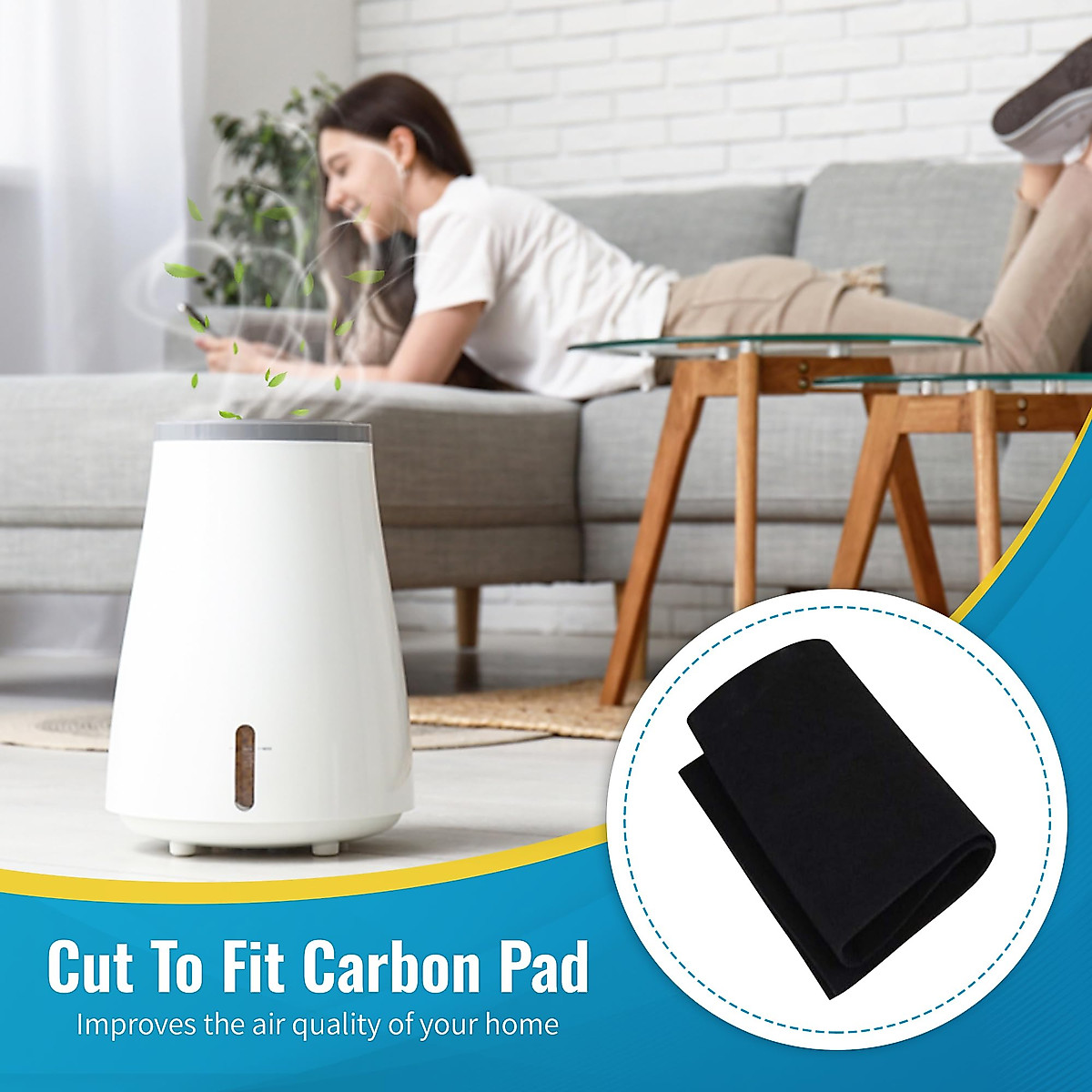 CFS – Pack of 2, Universal Cut-to-Fit Carbon Pre-Filter Compatible with C-6009, Hunter 30901, 30903, 30907 Models – Fresh and Filtered Air for Home Filtration – Charcoal Air Filter Sheet – 16" x 30"