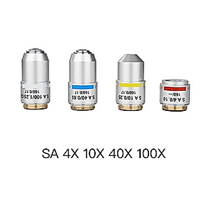 Swift Stellar 1-T Professional Lab Compound Microscope, 40X-2500X Magnification, Siedentopf Trinocular Head, Mechanical Stage, Ultra-Precise Focusing, Camera-Compatible, User and Eco-Friendly Design