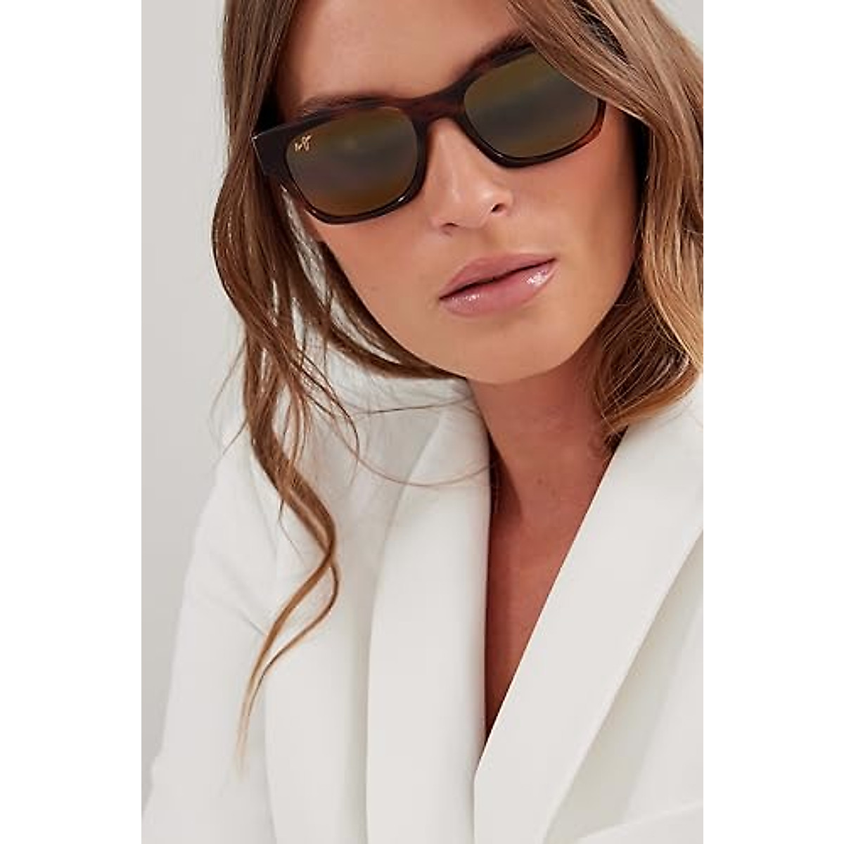 Maui Jim Men's and Women's Valley Isle Polarized Classic Sunglasses, Tortoise/HCL Bronze, Medium