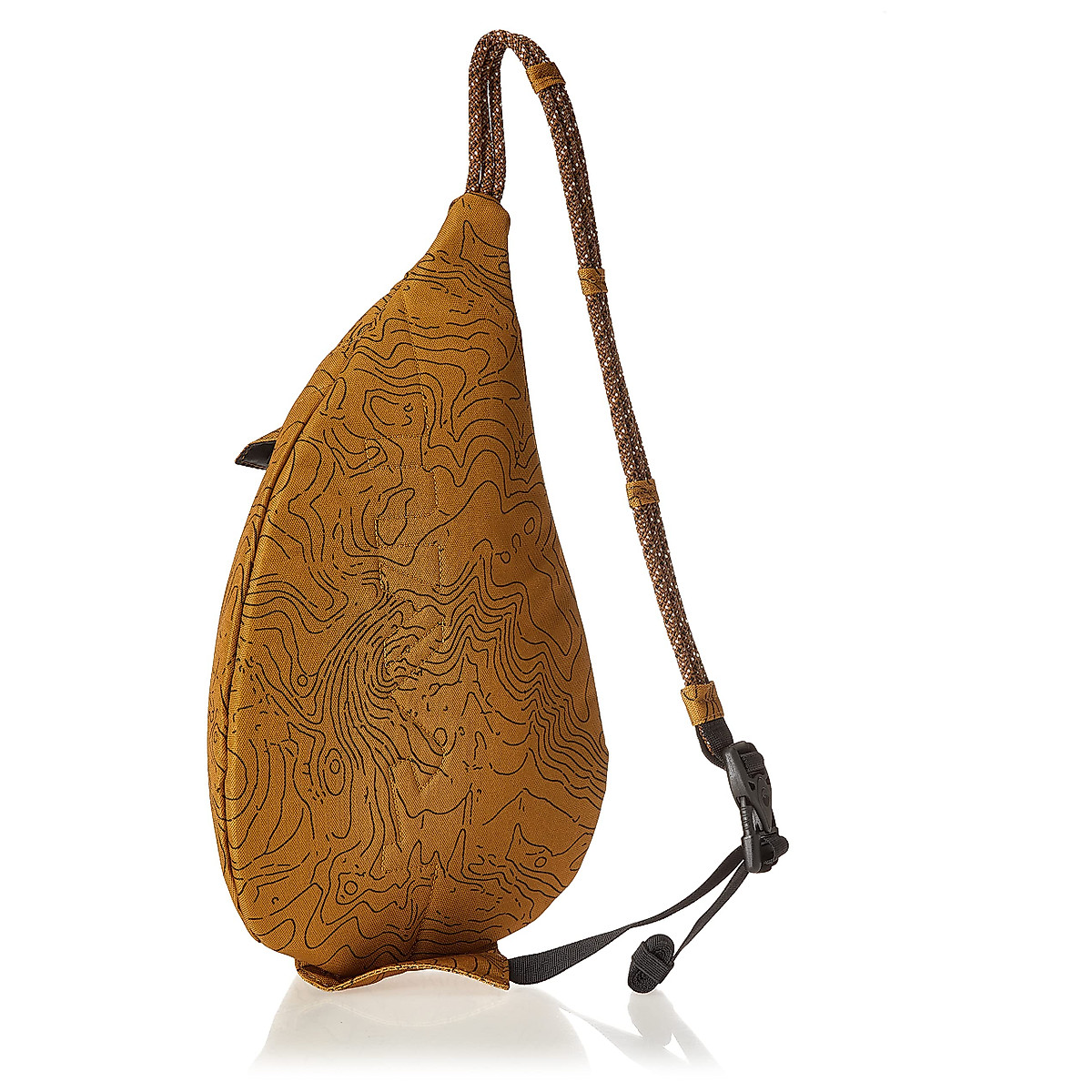 KAVU Mini Rope Sling Pack with Adjustable Rope Shoulder Strap, Tan Topo