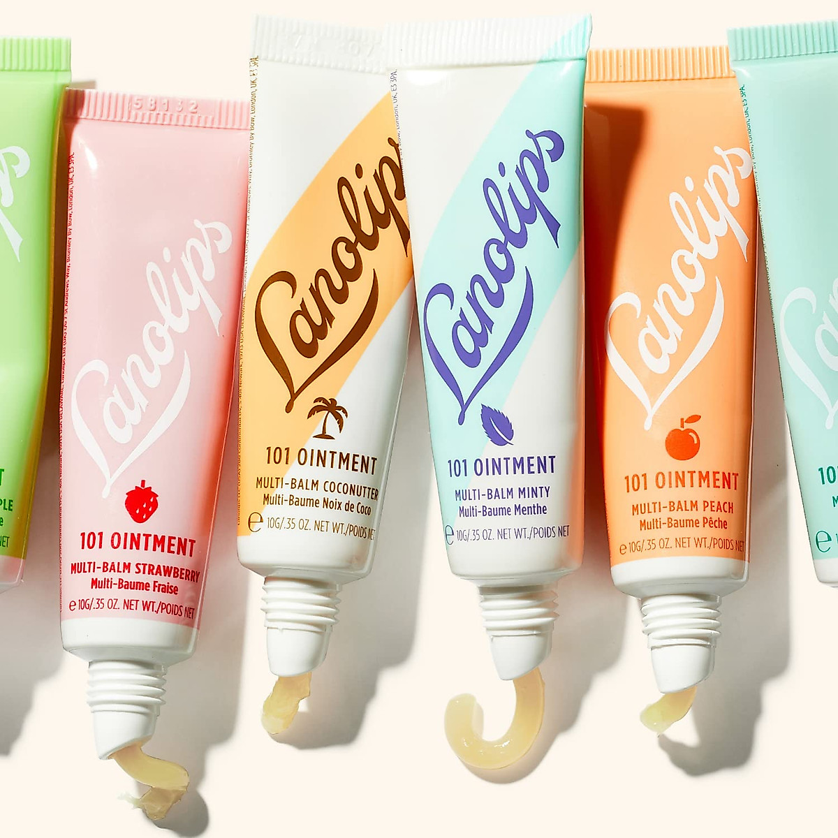 Lanolips 101 Ointment - Lanolin Lip Balm for Smooth, Hydrated & Healthy Lips - Multipurpose Lip Ointment with Lanolin Oil for Dry Lips, Cuticles & More - Coconutter (0.52 oz)