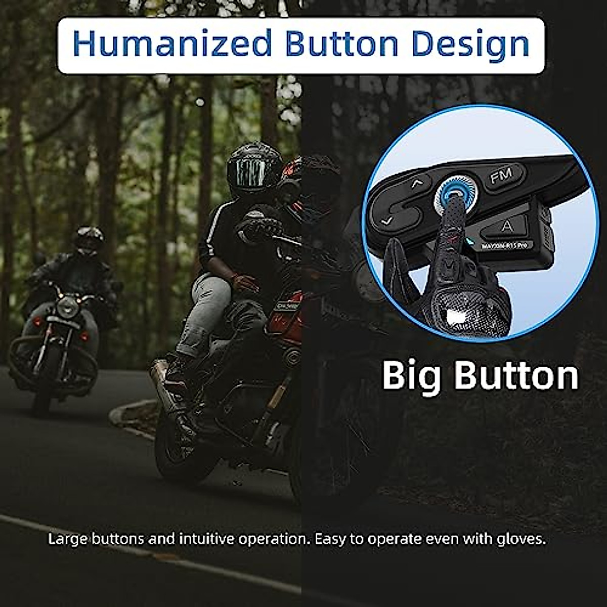 Motorcycle Bluetooth Helmet Bluetooth 2 PCS,5.0 Pairing Within 2000 Meters 8 People Online Intercom, 6 Color Replacement, with FM / IPX67 Waterproof / DSP&CVC Noise Reduction, Including 2 Microphones.