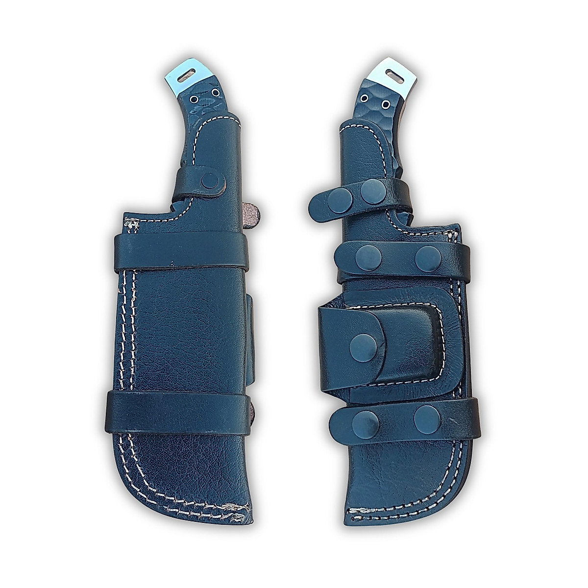 JNR Traders Handmade Tracker knife with sheath belt tracker knife Horizontal carry tracker knife full tang fixed blade Hunting knife edc tracker knife