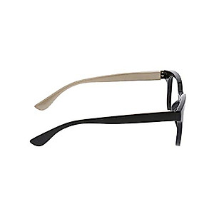 Peepers by PeeperSpecs Women's Grandview Soft Square Blue Light Blocking Reading Glasses, Black, 50 + 1.75