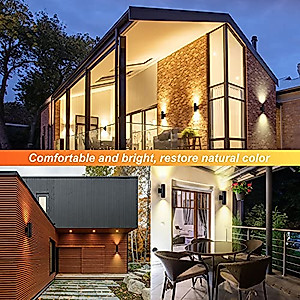 DAKAFUL Up and Down Wall Lights 1 Pack, Cylinder Outdoor Wall Sconce Light Aluminum Modern Outdoor Light Fixture and Exterior Wall Sconces Anti-Rust Waterproof for Porch Patio Wet Location Door Way