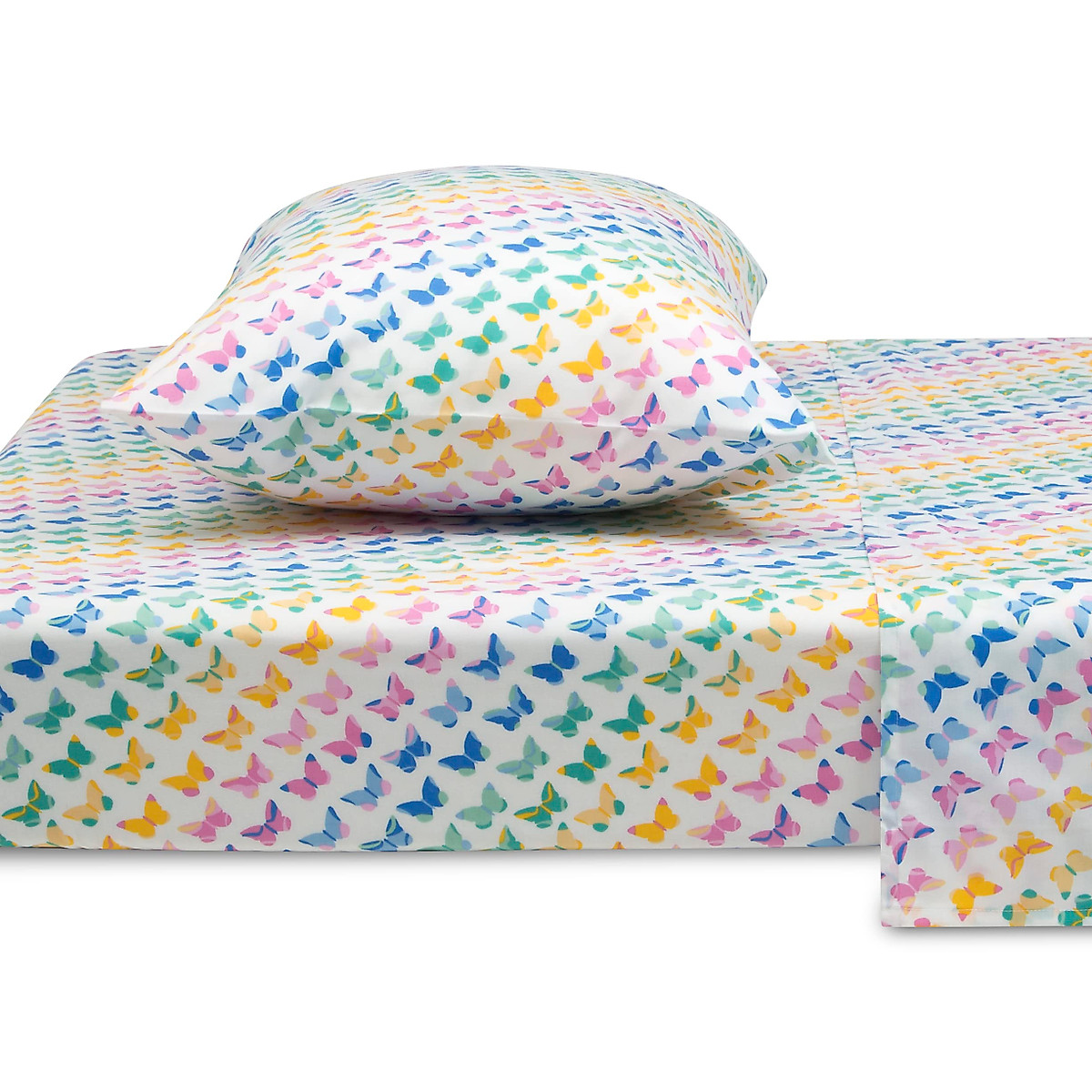 Delta Children 3-Piece Twin Sheet Set - Includes 1 Flat Sheet, 1 Fitted Sheet & 1 Pillowcase, Navy Gingham