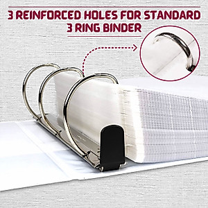 Sheet Protectors | 50 Pack Page Protectors - Sheet Protectors for 3 Ring Binder, 8.5” x 11”