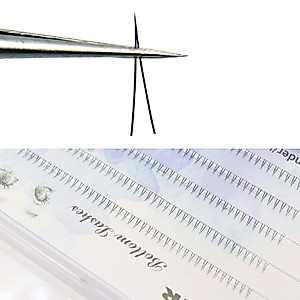 Bottom Eyelash Extension Kit Lower Lash Extension Kit Natural Look With Lash Glue and Tweezers 6mm 200PCS DIY Under Eye Lash Clusters Kit by DAODER(V Bottom Lashes)