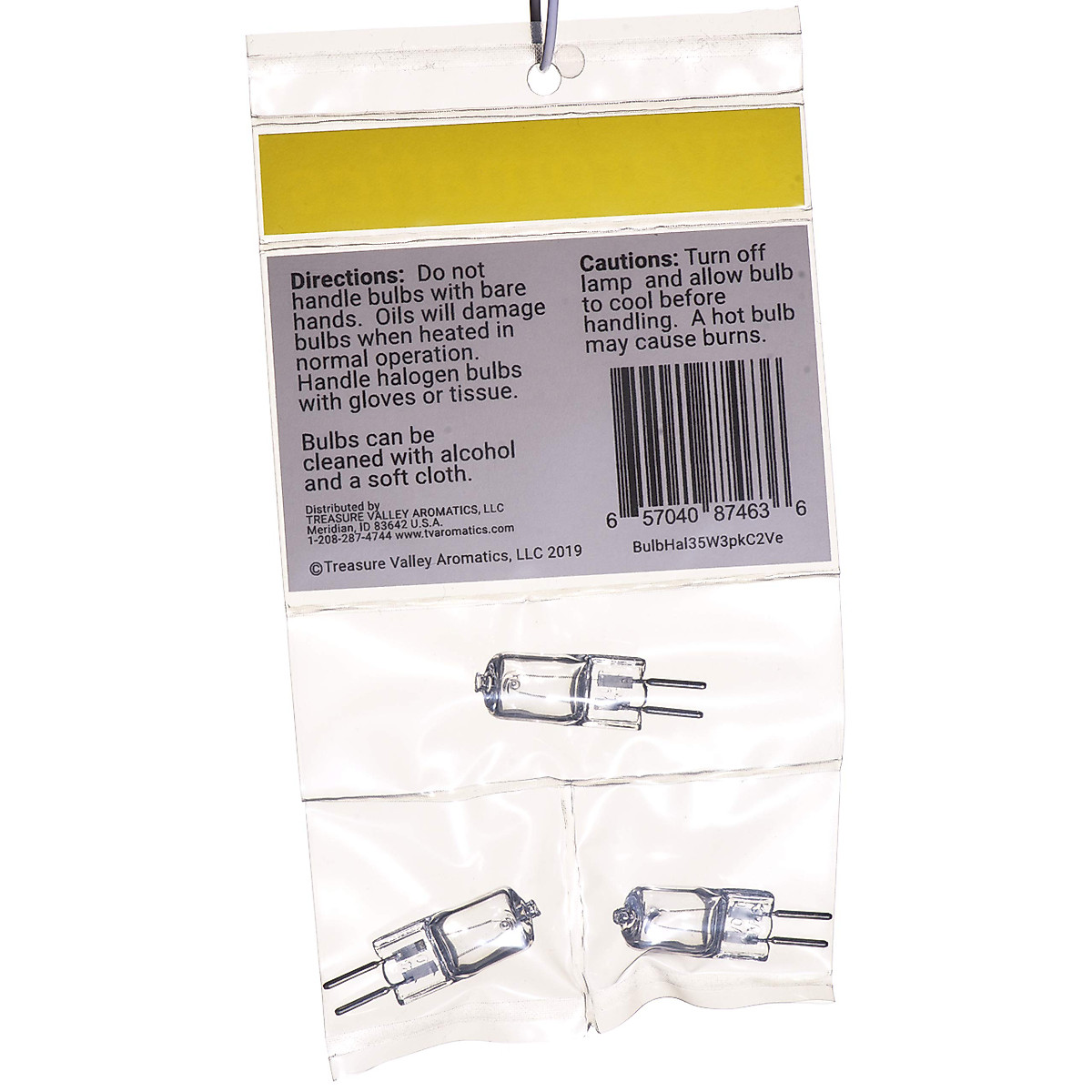 TVaromatics 35W 110V JCD T4 Clear Halogen G5.3 Bipin CC-2V Filament Pack of 3 Bulbs for Aroma Lamps Oil Warmers