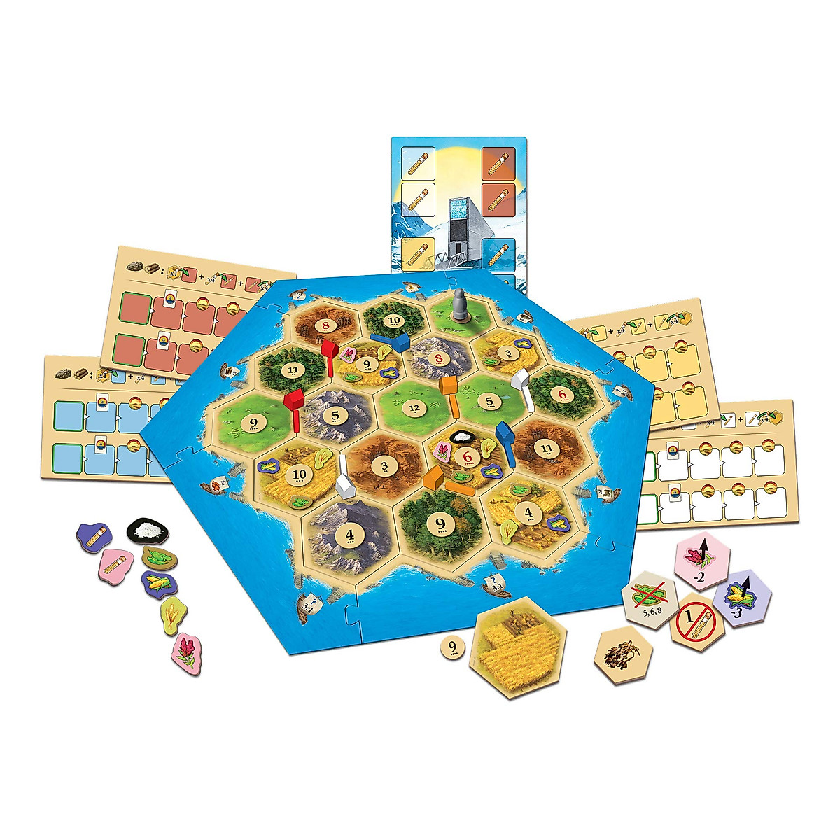 CATAN Crop Trust Scenario for CATAN Board Game (Base Game) | Family Board Game | Adventure Board Game | Ages 10+ | for 3 to 4 Players | Average Playtime 60 Minutes | Made by Catan Studio