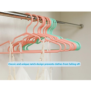 100 pcs White Baby Nursery Closet Hangers,Non-Slip Laundry Infant Pant Hanger for Newborn Clothes,Ultra-Thin Child Coat Hanger for Girl Boy Toddler Kid