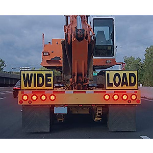 LINKITOM 4 Inchs Round Trailer Lights, Super Bright Red 24 LED Brake Turn Signal Tail Lights with Waterproof Rubber Gaskets for Boat Trailer Truck RV [DOT Certified] [IP67], 2 Pack