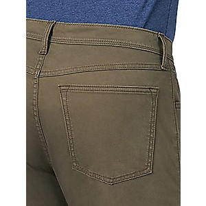 Wrangler Authentics Men's Straight Fit Twill Pant, Thistle, 34W x 32L