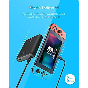 [Power Delivery] Anker PowerCore 13400 Nintendo Switch Edition, The Official 13400mAh Portable Charger for Nintendo Switch, for use with iPhone X/8, USB-C MacBooks, and More