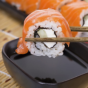 DigitiZerArt 10-Pairs Wooden Chopsticks, Dishwasher Safe Chopstick,ReusableNatural Healthy, Chinese Classic Style for Kitchen, Dining Room, Gourmet, Noodles (9.8 Inch)