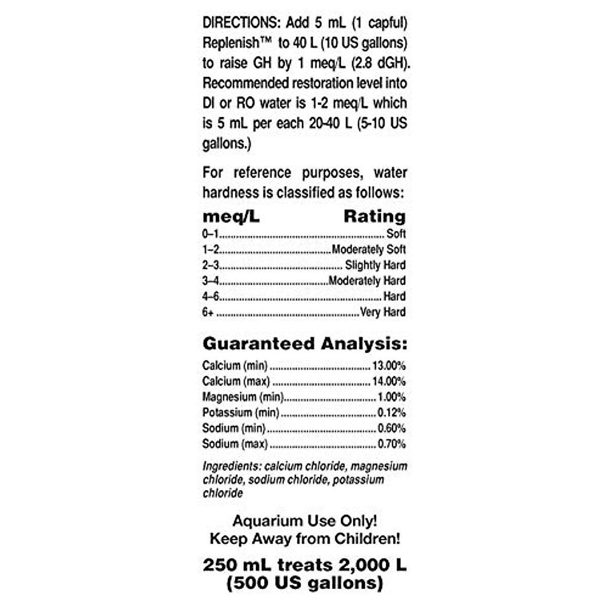 Seachem Replenish 250ml (8.5oz)