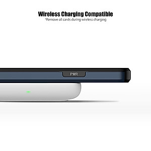 Nvollnoe for iPhone 14 Pro Max Case with Card Holder Heavy Duty Protective Dual Layer Shockproof Hidden Card Slot Slim Wallet Case for iPhone 14 Pro Max for Women&Men(Blue)