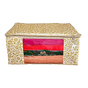 ANKIT INTERNATIONAL Non Woven Saree Cover Storage Bags for Clothes/Cloth storage bag | (PACK OF 6)