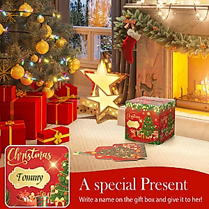 Christmas Money Box for Cash Gift Christmas Money Pull Box with Christmas Tree Card 40Pcs Transparent Bags Merry Christmas Write to Someone's Name A Fun Way to Give Cash to Family and Friends!