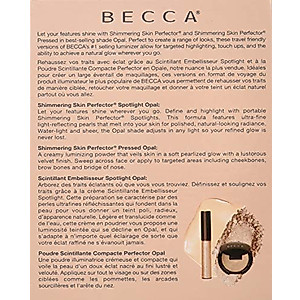 Becca 2 Piece Opal Glow On The Go Shimmering Skin Perfector Set, 1.2 Ounce