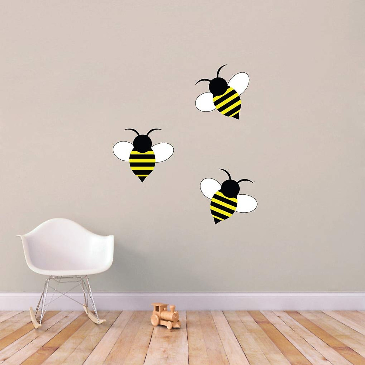Bumble Bees Wall Decals, Sticker Decal for Nursery, Kids Room, Bedroom - Bumble Bees Printed Wall Decal Set | Small | Pick Your Sticker Size