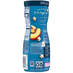 Gerber Grain & Grow Puffs, Peach, 1.48 Oz