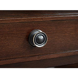 Signature Design by Ashley Porter Traditional Hand-Finished Lift Top Coffee Table, Dark Brown