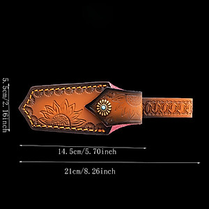 2 Pcs Folding Knife Sheath for Belt,Pocket Knife Sheath Portable Folding Knife Sheath Pocket Knife Holder for Outdoor Bushcraft Camping