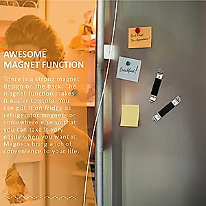 5 Pack Magnetic Bottle Openers Stainless Steel Flat Bottle Opener, Solid and Durable Beer Openers Small Bottle Opener Can Tapper with Magnet for Camping and Traveling