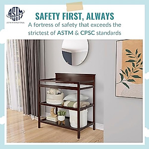 Dream On Me Jax Universal Changing Table, Espresso , 34x20x40 Inch (Pack of 1)