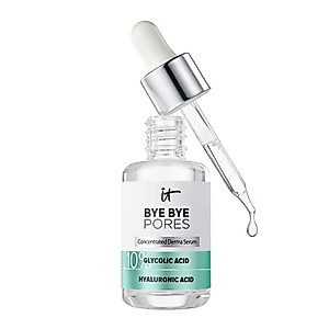 IT Cosmetics Bye Bye Pores 10% Glycolic Acid Serum - Visibly Minimizes Pores In 1 Week & Exfoliates to Help Refine Skin’s Texture - With Hyaluronic Acid - Vegan Formula - 1 fl oz