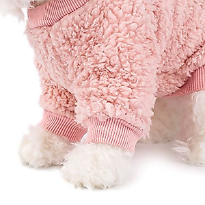 Dog Sweaters for Small Dog Boys or Girls Cat Puppy Clothes Sweatshirts Soft Warm Winter Coats Apparels for Dogs and Cats (Small, Angel Pink)