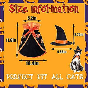 Cat Costume Pet Wizard Clothes Witch Cosplay Cloak for Cats and Puppy