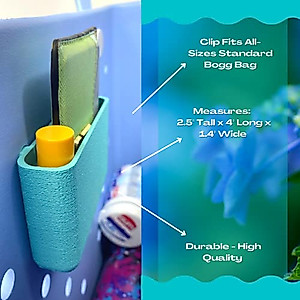 FRESHe BOGLETS - Wallet Holder Organizer Charm Accessory Compatible with Bogg Bags - Keep Wallet Handy with your Tote Bag - Fits Inside of the Bag - Multiple Color Options! (Teal)
