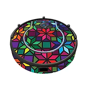 MightySkins Skin Compatible with Shark Ion Robot 750 Vacuum - Stained Glass Window | Protective, Durable, and Unique Vinyl wrap Cover | Easy to Apply, Remove, and Change Styles | Made in The USA