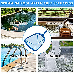 LEVOTIYER Pool Skimmer - Pool Nets for Cleaning, Swimming Pool Leaf Skimmer Net is Used to Remove Leaves and Debris from The Surface of Swimming Pools (Blue)