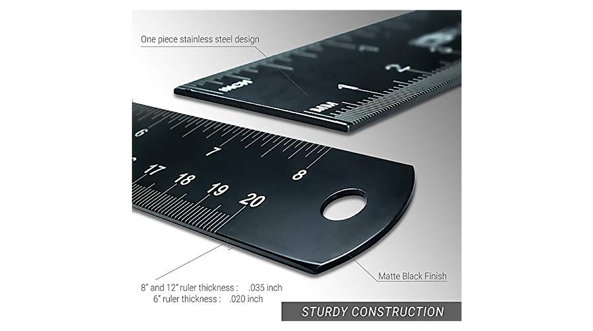 Steel Ruler Set - Durable Measuring Kit for Professionals
