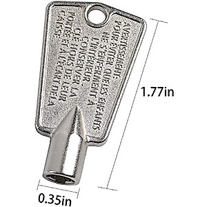 216702900 Freezer Door Key for Frigidaire Kenmore AP4071414 PS2061565 AP2113733 AP4301346 PS1991481 06599905 08037402 12849(Metal)